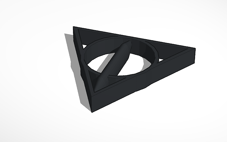3D design triangolo dei doni della morte gioia - Tinkercad