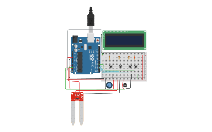 Circuit design dispaly de 32 segmento - Tinkercad