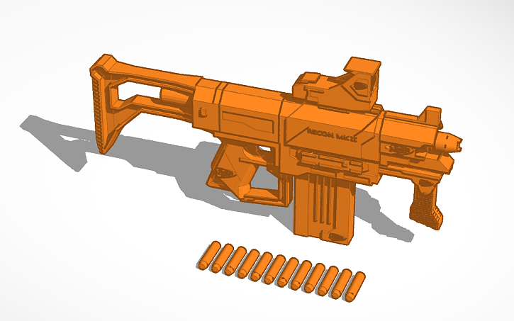 3D design nerf gun is working - Tinkercad
