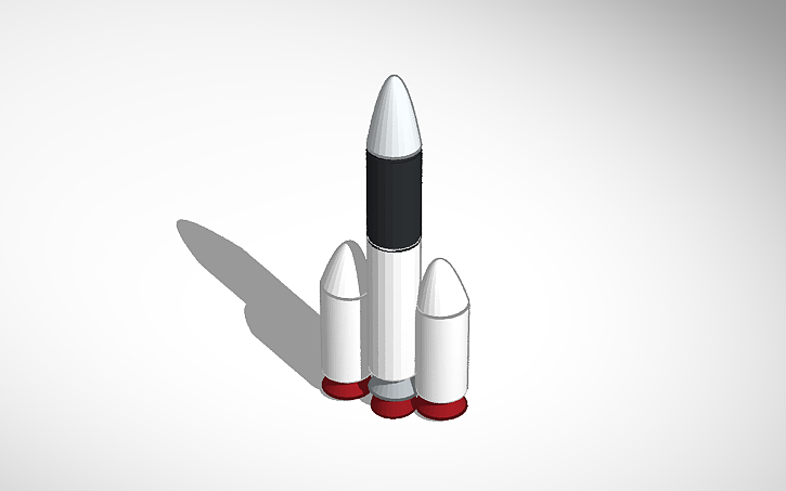 3D design ISRO Rocket - Tinkercad