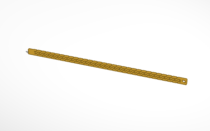3D design cuban chain with clasp - Tinkercad