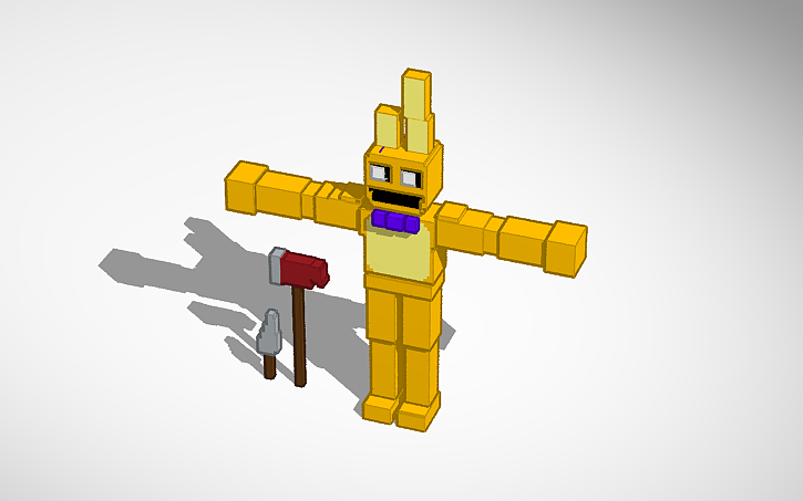 3D design 8-Bit Spring Bonnie(ALT) - Tinkercad