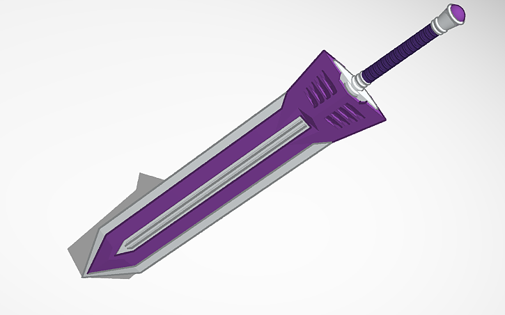 3D design Sci-fi Fantasy Sword - Atomic Maelstrom - July 2025 - Tinkercad