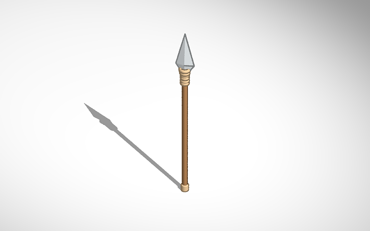 3D design lance - Tinkercad