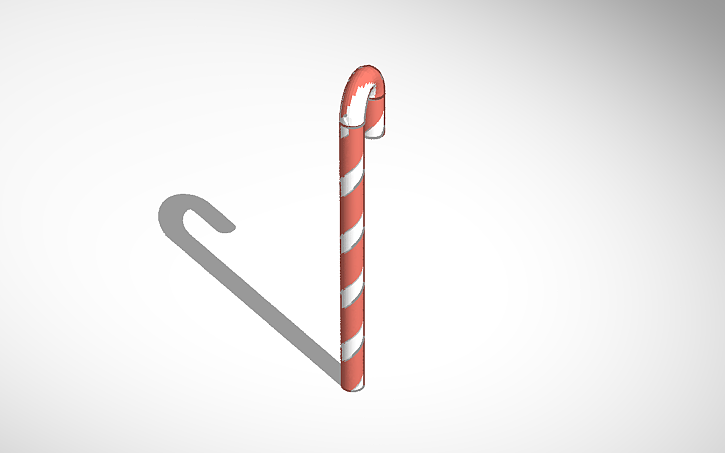 3D design Candy cane - Tinkercad