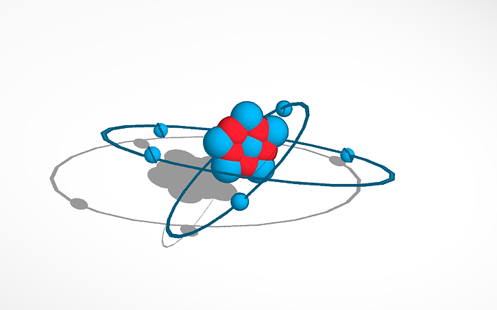 3D design Model atomu Boru - Tinkercad
