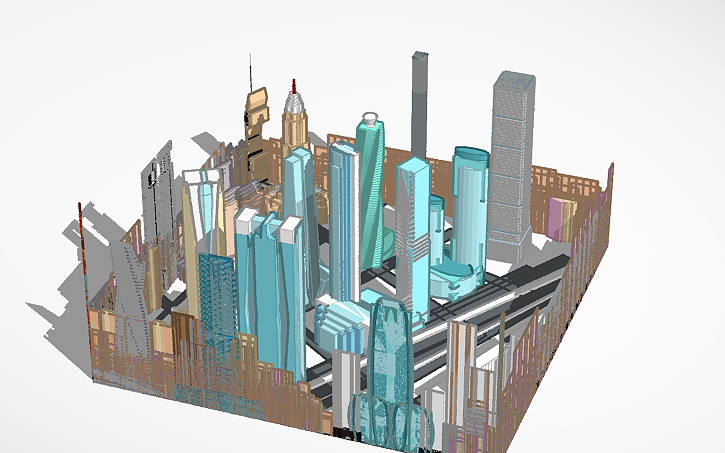 3D design Queshalaam's Tallest Buildings - Tinkercad
