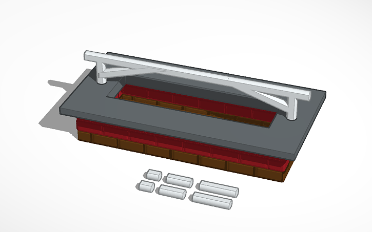 3D design finger board grind - Tinkercad