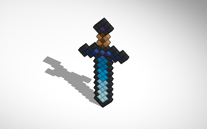 3D design diamond sword - Tinkercad