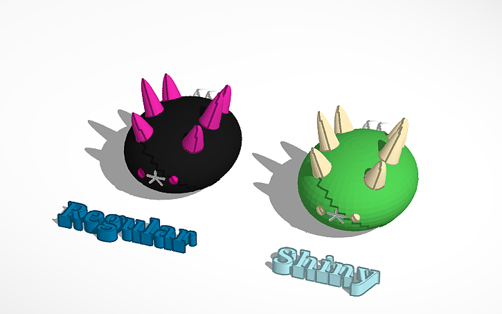 3D design Regular and Shiny Pyukumuku - Tinkercad