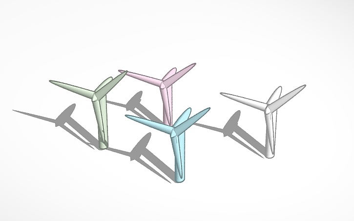 3D design wind turbine - Tinkercad
