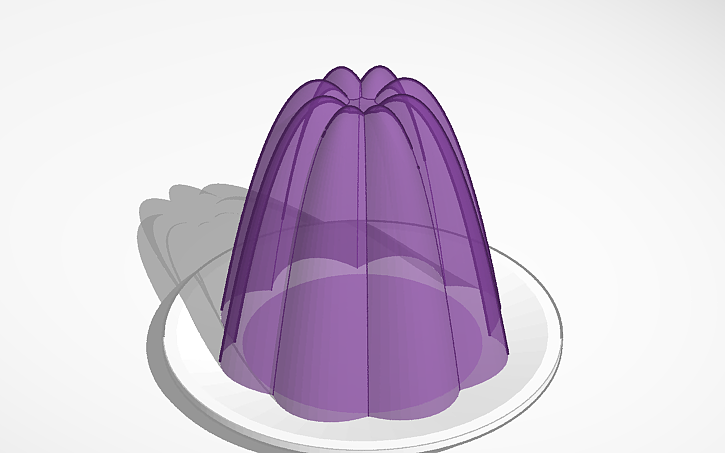 3D design Jello dish - Tinkercad