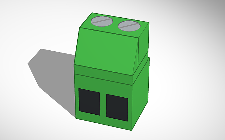 3D design Block Terminal - Tinkercad
