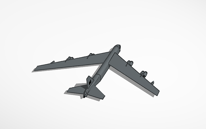 3D design B-52G Stratofortress - Tinkercad
