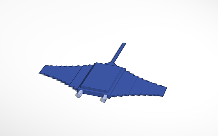 3D design Minecraft Manta-raya - Tinkercad