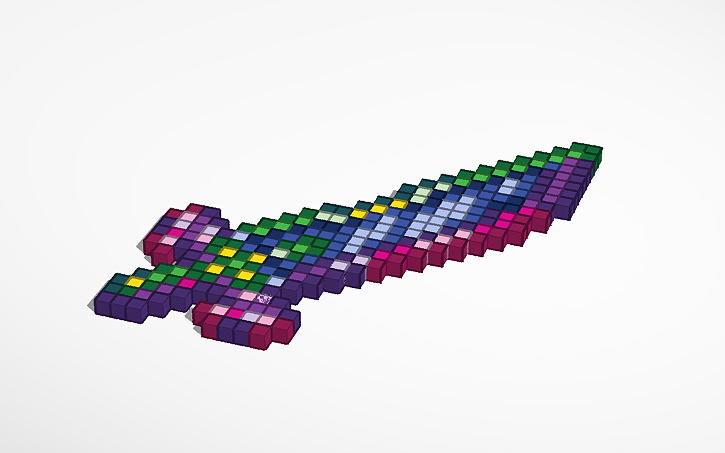 3D design True Nights Edge Sword from Terraria - Tinkercad