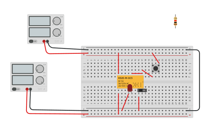 Circuit design Wiring Components - Tinkercad