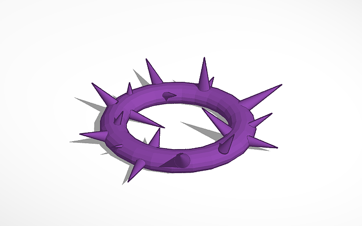 3D design Crown of Thorns - Tinkercad