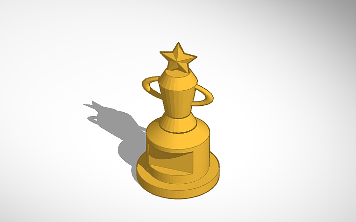 3D design Trophy - Tinkercad