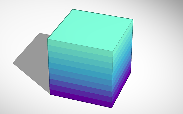3D design LOL gradient - Tinkercad