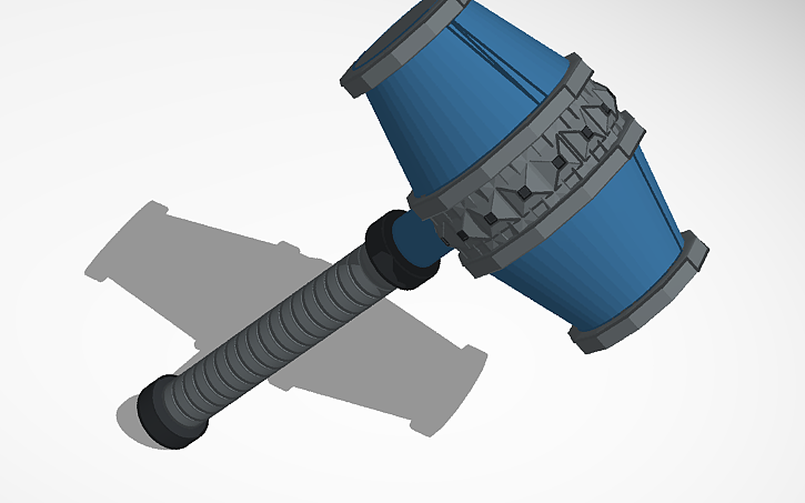 3D design Ban Hammer - Tinkercad