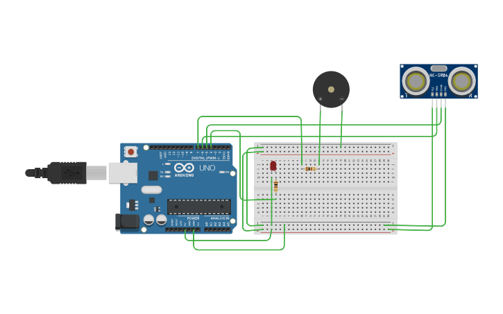 Circuit design buzzer - Tinkercad