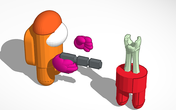 3D design Among Us - Tinkercad