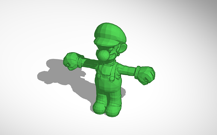 3D design luigi - Tinkercad
