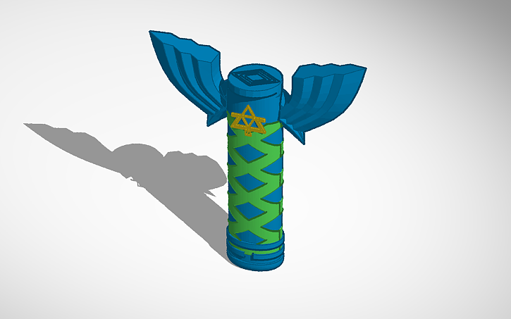 3D design collapsible master sword from Zelda - Tinkercad