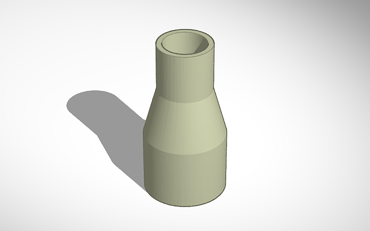 3D design shop vac adapter - Tinkercad