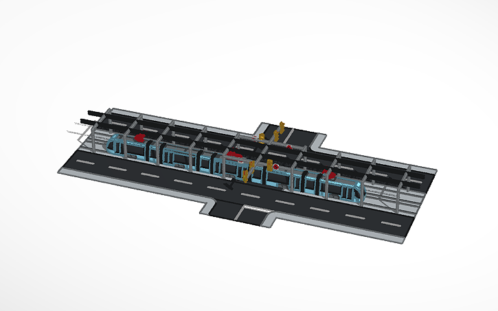 3D design Tram - Tinkercad