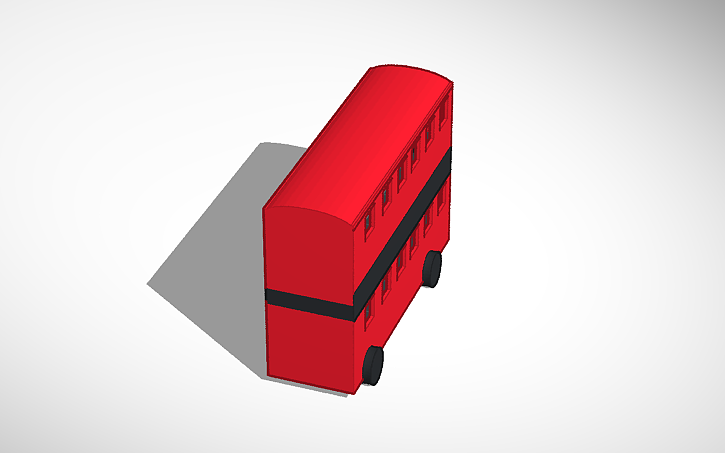 3D design Double Decker Bus - Tinkercad