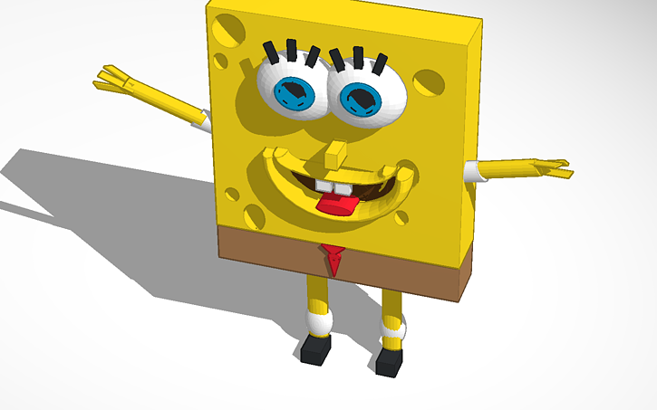 3D design Spongebob - Tinkercad