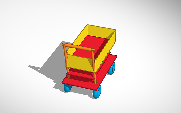 3D design Shopping cart - Tinkercad