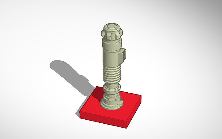 3D design COLLAPSING LIGHTSABER PRINT IN PLACE - Tinkercad