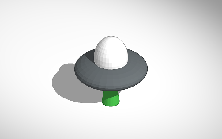 3D design UFO - Tinkercad