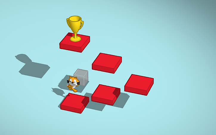 3D design Cat Platformer Sim Lab - Tinkercad