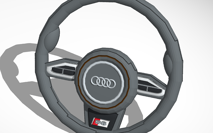3D design Audi s8 steering wheel - Tinkercad