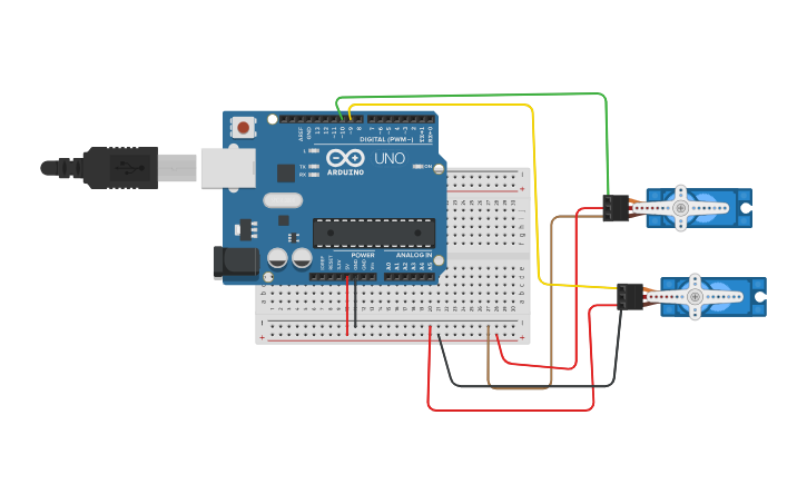 Circuit design ARM - Tinkercad