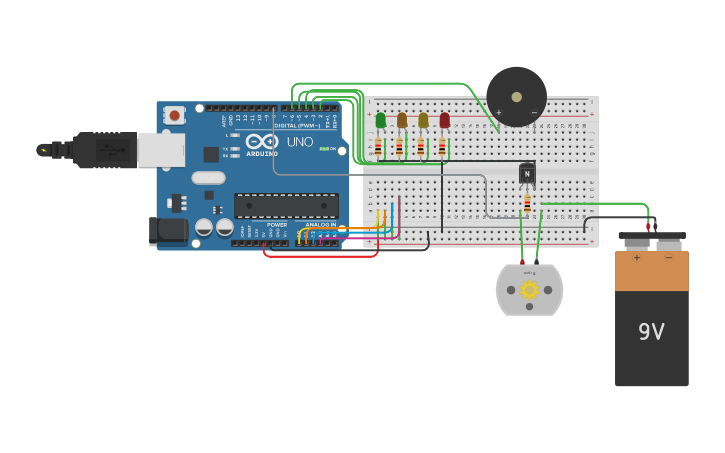 Circuit Design Water Level Indicator Using Arduino Tinkercad 8896