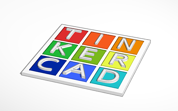 3D design TinkerCAD logo - Tinkercad