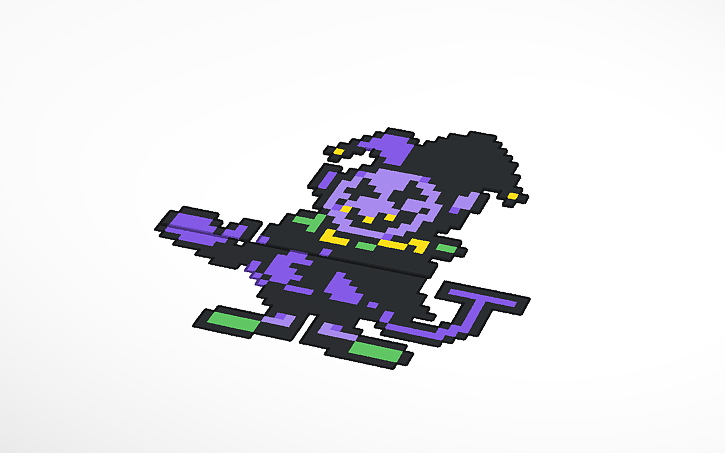 3D design Jevil (deltarune) - Tinkercad