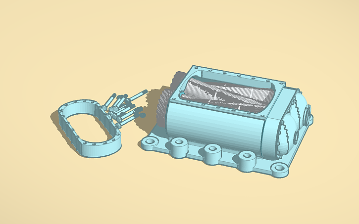 3D design Blower - Tinkercad
