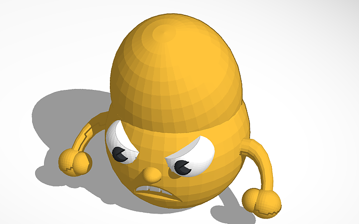 3D design Sal Spudder (from Cuphead - Tinkercad