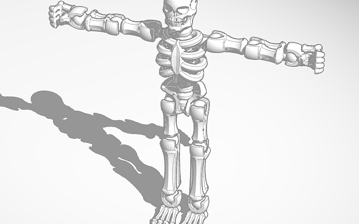 3D design The Dying Skeleton - Tinkercad