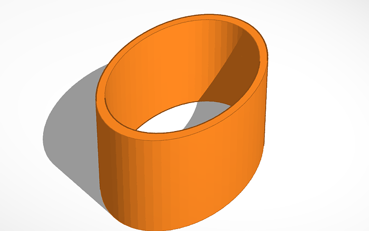 3D design Oval Cutter-Draft 1 -15x25.1mm - Tinkercad