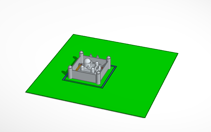 3D design Geometry Castle - Tinkercad
