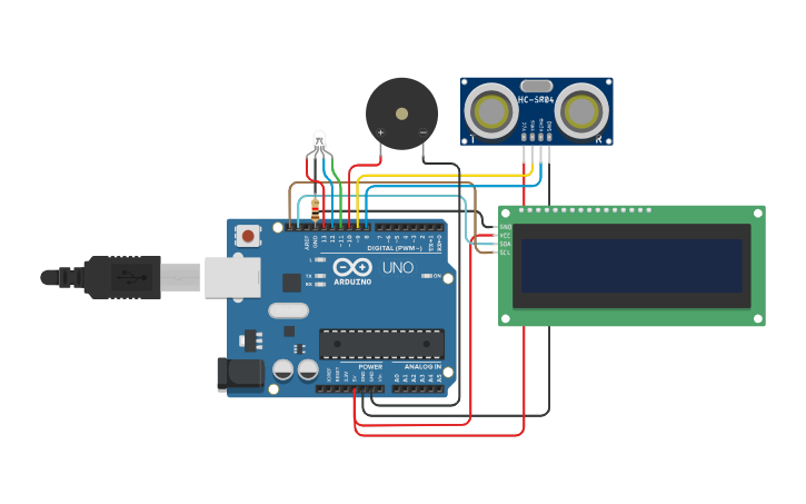 Circuit design distance - Tinkercad