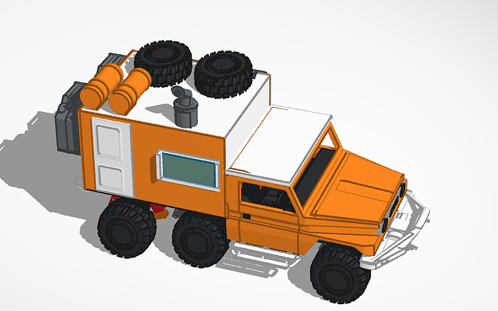 3D design Toyota Land Cruiser J45 - Tinkercad
