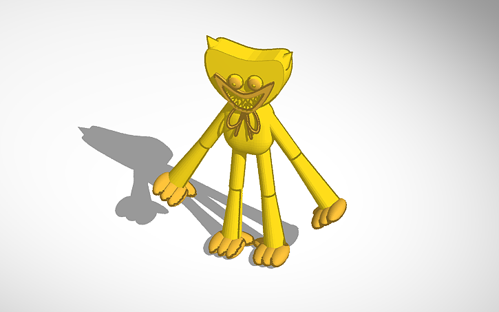 3D design golden huggy wuggy - Tinkercad